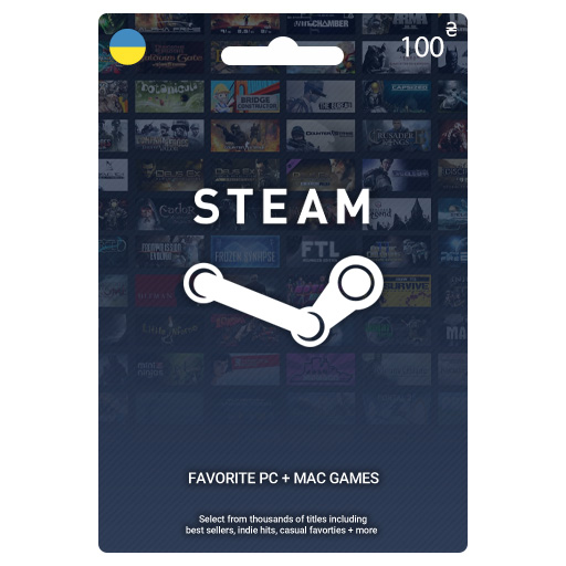 💎 خرید گیفت کارت استیم ریجن اوکراین - ₴100 - آرِس گیم